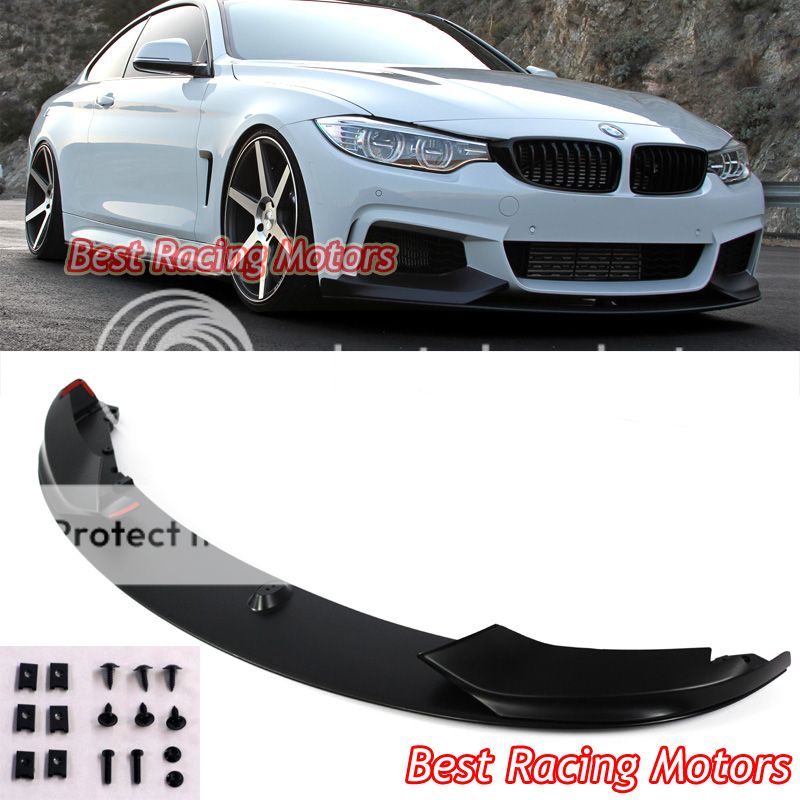 Performance Style Front Bumper Lip (PP) Fits 14-20 BMW F32 F33 F36 4 ...