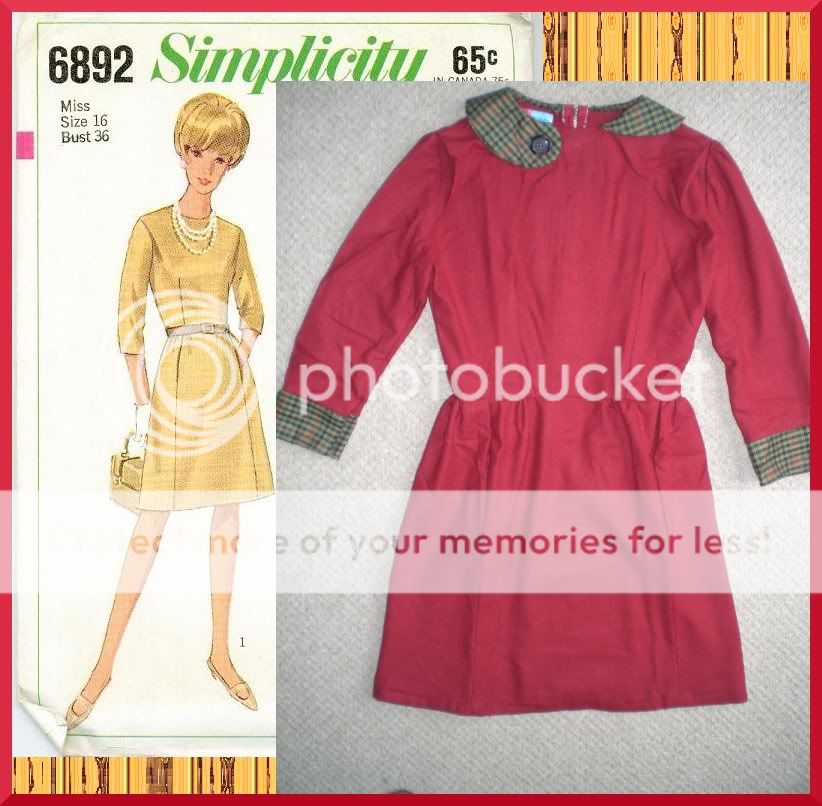 Simplicity Vintage Dress 6892 pattern review by Sunkissedjellybaby
