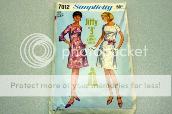 Simplicity Vintage jiffy dress 7012 vintage pattern review by ...
