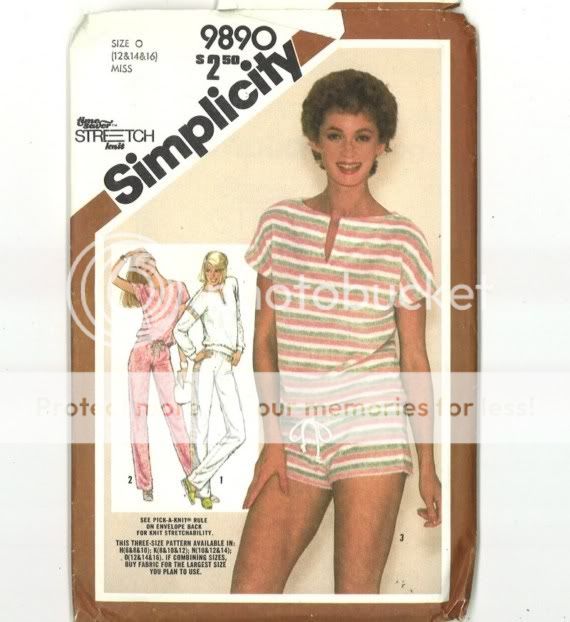 Simplicity Tracksuit and shorts Vintage 9890 pattern review by ...